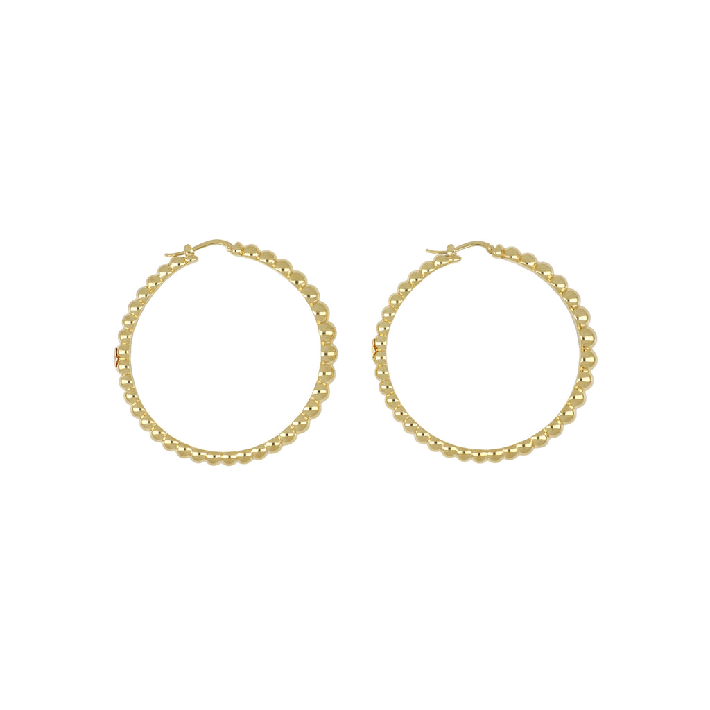 Antonio Papini 18K Gold Bubble Hoop Earrings – Tenenbaum Jewelers