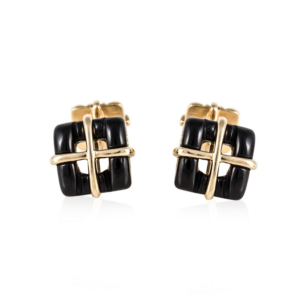 Tiffany & Co. 18K Gold Onyxes Cufflinks – Tenenbaum Jewelers